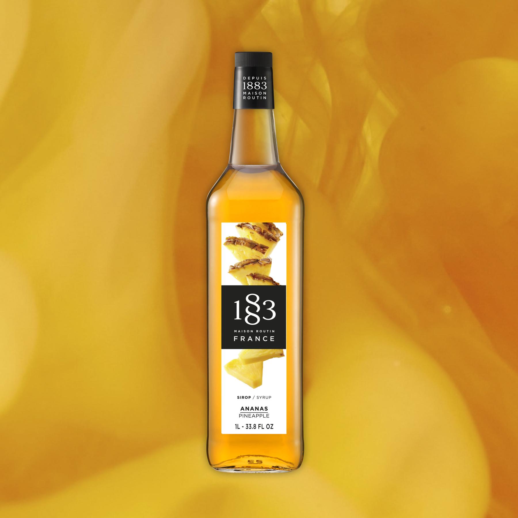 1883 Pineapple Syrup 1L - Glass bottle - Gourmet Syrups - 1883 Maison ...